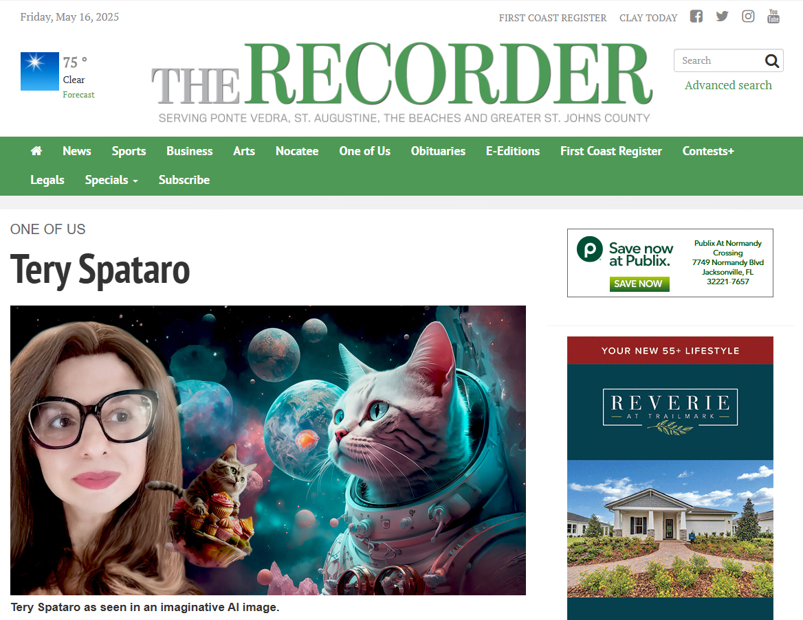 Ponte Vedra Recorder Interview by Holly Tishfield 05162025 | Tery Spataro