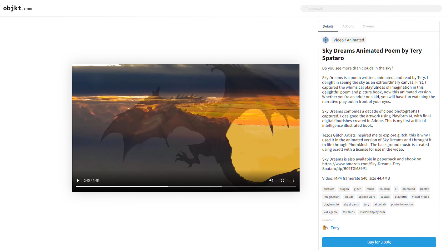 Where to Buy Sky Dreams | Tery Spataro